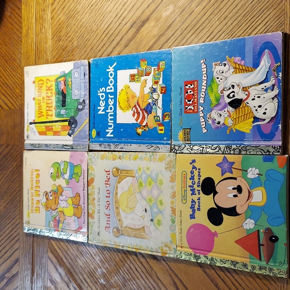 Disney | Other | Vintage Bundle Of First Little Golden Books | Poshmark